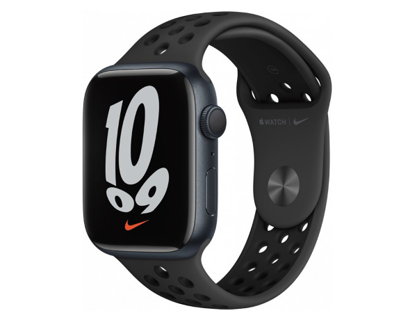 Смарт-часы Apple Watch Nike Series 7 45mm Aluminium Case, GPS, Midnight ...